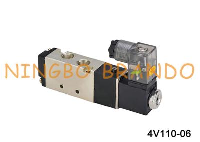 China AIRTAC Type 4V110-06 Solenoid Valve 5/2 Way Pneumatic Air Control Valve 1/8 Inch for sale