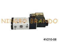 China AIRTAC Type 4V210-08 Solenoid Valve 5/2 Way Pneumatic Valve 1/4 Inch Single Solenoid for sale