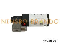 China AIRTAC Type 4V310-08 Solenoid Valve 5/2 Way Pneumatic Valve 1/4 Inch Single Solenoid for sale