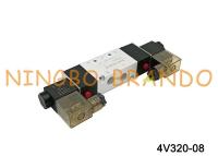China AIRTAC Type 4V320-08 Solenoid Valve 5/2 Way Double Solenoid Pneumatic Valve 1/4 Inch for sale