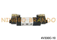 China AIRTAC Type 4V330C-10 Solenoid Valve 5/3 Way Closed Center Pneumatic Valve 3/8 Inch for sale