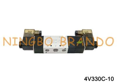 China AIRTAC Type 4V330C-10 Solenoid Valve 5/3 Way Closed Center Pneumatic Valve 3/8 Inch for sale