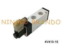 China AIRTAC Type 4V410-15 Solenoid Valve 5/2 Way Pneumatic Valve 1/2 Inch Single Solenoid for sale