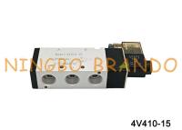 China AIRTAC Type 4V410-15 Solenoid Valve 5/2 Way Pneumatic Valve 1/2 Inch Single Solenoid for sale