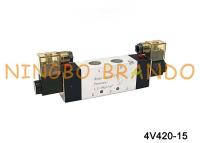 China AirTAC Type 4V420-15 Solenoid Valve 5/2 Way Pneumatic Valve for sale