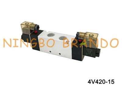 China AirTAC Type 4V420-15 Solenoid Valve 5/2 Way Pneumatic Valve for sale