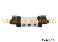 China AirTAC Type 4V420-15 Solenoid Valve 5/2 Way Pneumatic Valve for sale