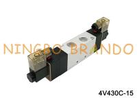 China AirTAC type 4V430C-15 Solenoid Valve 5/3 Way Pneumatic Valve for sale