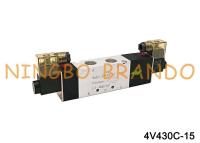 China AirTAC type 4V430C-15 Solenoid Valve 5/3 Way Pneumatic Valve for sale