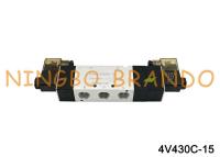China AirTAC type 4V430C-15 Solenoid Valve 5/3 Way Pneumatic Valve for sale