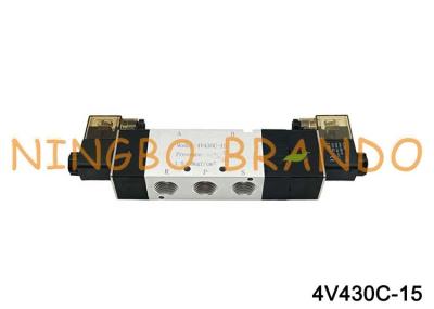 China AirTAC type 4V430C-15 Solenoid Valve 5/3 Way Pneumatic Valve for sale