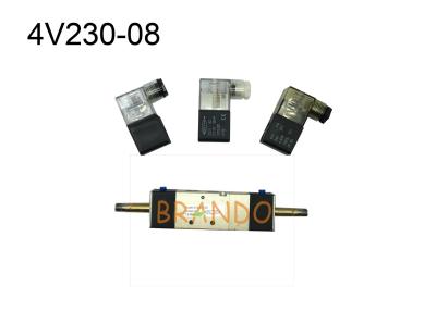 China 4V230-08 PT 1/4'' 5/3 Electrical Pneumatic Solenoid Valve Internally Piloted Acting for sale