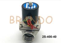 China 2 Position 2 Way Solenoid Valve / Direct Acting Stainless Steel Water Valve for sale