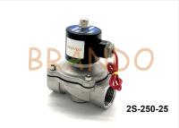 China AC220V Stainless Steel Pneumatic Solenoid Valve 2S-250-25 1 Inch Port Size for sale