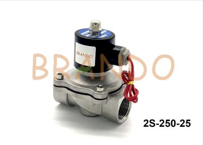 China AC220V Stainless Steel Pneumatic Solenoid Valve 2S-250-25 1 Inch Port Size for sale