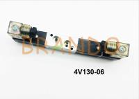 China Black Electromagnetic Pneumatic Cylinder Valve 1/8'' Pipe Five Position Two Way for sale