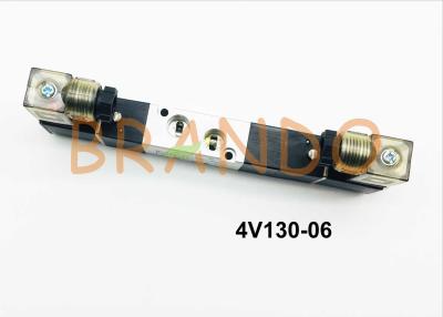 China Black Electromagnetic Pneumatic Cylinder Valve 1/8'' Pipe Five Position Two Way for sale