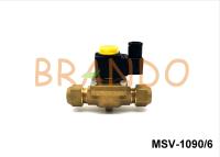 China Brass Natural Color Gas Solenoid Valve G3/4'' SAE MSV-1090/6 Diaphragm Structure for sale