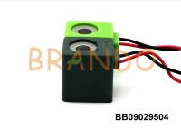 China 24V DC 9mm Pneumatic Solenoid Coil Wire Leads For 4V210E Series Black color for sale
