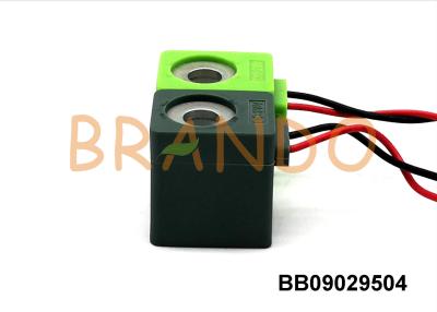 China 24V DC 9mm Pneumatic Solenoid Coil Wire Leads For 4V210E Series Black color for sale