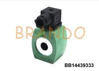 China Green Color Pulse Valve Solenoid Coil 14mm Inside Hole Height 39.3mm Copper Material for sale