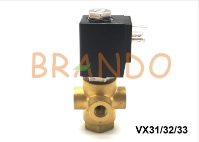 China 24V DC VX31 / VX32 / VX33 Direct Operated 3 Port Pneumatic Solenoid Valve For Air / Water for sale
