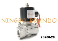 China AC220V 3/4 Inch Normal Close 2/2 Way Uflow Stainless Steel Body Solenoid Valve Customized for sale