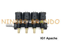 China DC12V RAIL / OMB Type 3 Ohm 4 Cylinder IG1 Apache Injector Rail In LPG CNG Sequential System for sale