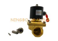 China 1 1/4 Inch 2/2 Way Normally Closed Semi Direct Operated Brass Body UW-35 2W350-35 Water Valve for sale