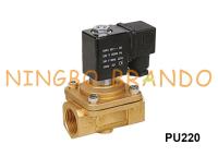 China Shako Type Brass Solenoid Valve For Water 1/8'' PU220-01 1/4'' PU220-02 220V AC 24V DC for sale