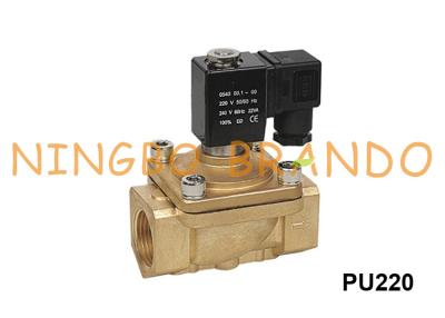 China 2 Way Shako Type Brass Solenoid Valve 3/4'' PU220-03 1/2'' PU220-04 220VAC 24VDC for sale