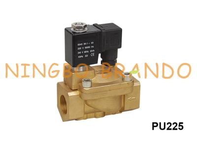 China 2 Way Shako Type Electric Brass Solenoid Valve 3/4'' PU225-06 1'' PU225-08 220VAC 24VDC for sale