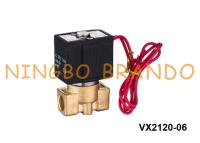 China SMC Type Brass Solenoid Valve For Water 1/8'' VX2120-06 1/4'' VX2120-08 220V 24V for sale