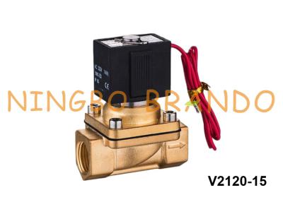 China SMC Type Brass Solenoid Valve For Water Gas 3/8'' VX2130-10 1/2'' VX2130-15 220V AC 24V DC for sale
