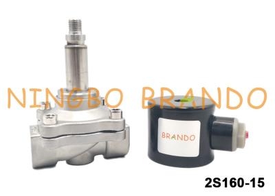 China UNI-D Type SUW-15 G1/2'' Stainless Steel Solenoid Water Valve DC24V AC220V for sale