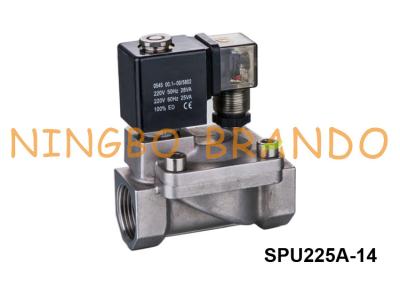 China Shako Type Stainless Steel Solenoid Valve 1 1/2'' SPU225A-14 2'' SPU225A-20 24VDC 220VAC for sale