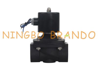 China 2 Way Electric Plastic Water Solenoid Valve 1 1/4'' 12VDC 24VDC 110VAC 220V AC for sale