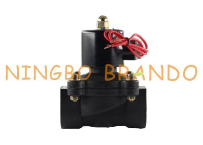 China 2 Way Normally Closed Plastic Water Solenoid Valve 1 1/2'' 12V 24V DC 110V 220V AC for sale