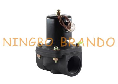 China Diaphragm Operated ABS Plastic Solenoid Valve For Water 2 Inch 12VDC 24VDC 220VAC for sale
