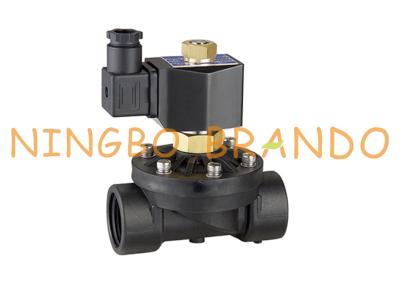 China 2 Way Normally Open PA66 Nylon Plastic Solenoid Valve 1 2 Inch 12VDC 24VDC 220VAC for sale