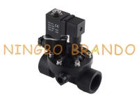 China Manual Override PA66 Plastic Solenoid Valve 1/2 3/4 1 Inch 12V 24V DC 110V 220V AC for sale