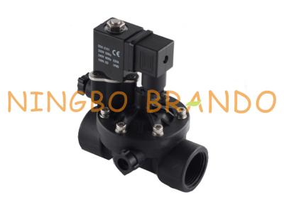 China Manual Override PA66 Plastic Solenoid Valve 1/2 3/4 1 Inch 12V 24V DC 110V 220V AC for sale
