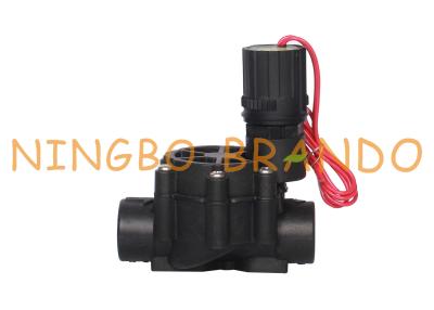 China 3/4 1 Inch 9V 12V 24V DC Electric Plastic Solenoid Valve For Agriculture Irrigation for sale