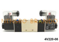 China 1/4'' 4V220-08 Airtac Type Pneumatic Solenoid Valve 5 Way 2 Position 220V for sale