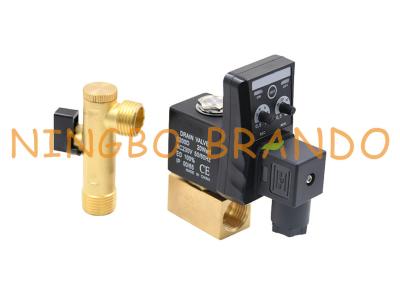 China 1/2'' 110V 220V Air Receiver Tank Auto Drain Valve With Strainer for sale