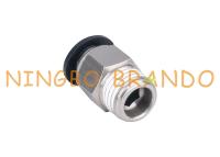 China 1/4'' 8mm PC8 Male Straight Push In Quick Connect Pneumatic Hose Fittings for sale