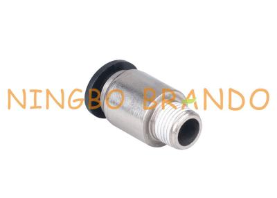 China 1/4'' 8mm Round Male Straight Quick Connect Pneumatic Hose Fittings for sale