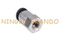 China 1/4'' 8mm Female Straight Push To Quick Connect Pneumatic Hose Fittings for sale