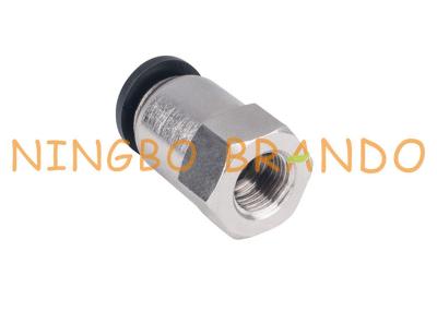 China 1/4'' 8mm Female Straight Push To Quick Connect Pneumatic Hose Fittings for sale