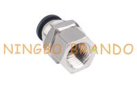 China 1/4'' 8mm Quick Connect Bulkhead Female Straight Pneumatic Hose Fittings for sale